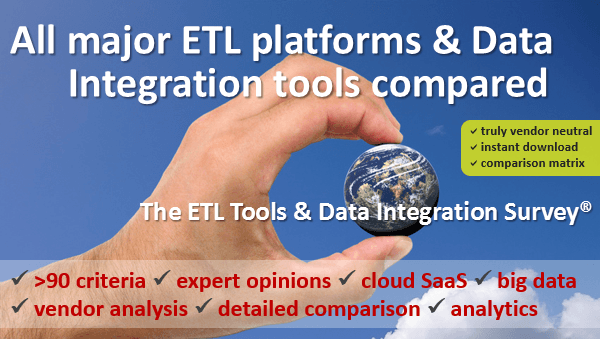 100% vendor independent ETL tools study & market analysis 100% vendor independent ETL tools study & market analysis